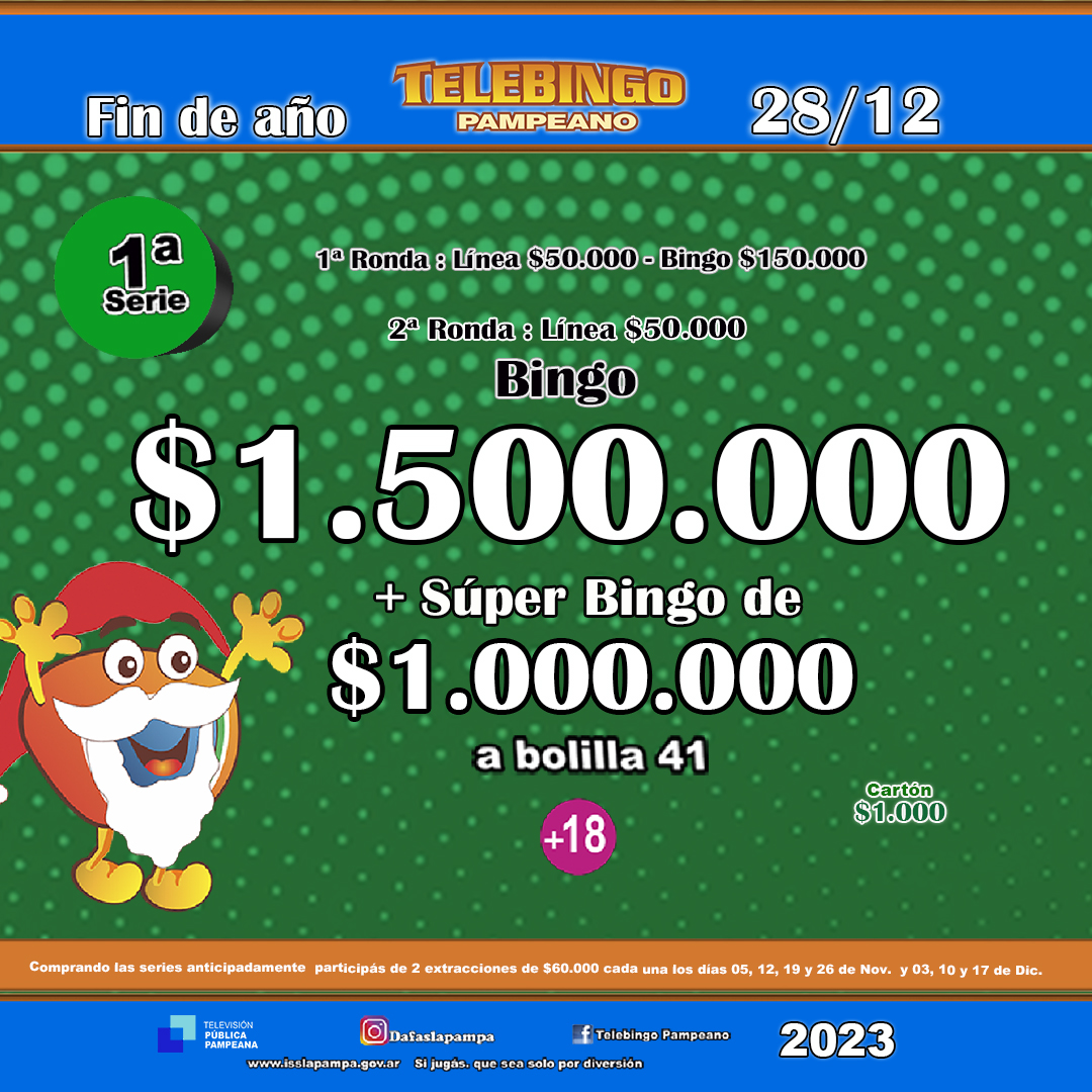 DAFAS - Telebingo Pampeano de Fin de Año pone en juego más de 25.000. ...